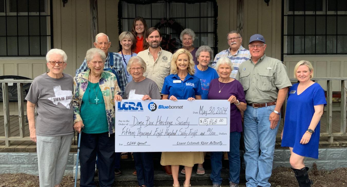Bluebonnet, LCRA award $15,868 grant to Dime Box Heritage Society ...